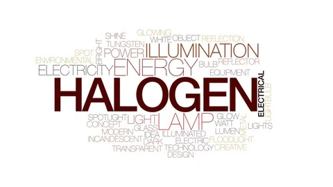 Halogen animated word cloud, text design... | Stock Video | Pond5