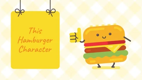 Hamburger Character ~ After Effects Project #243593315