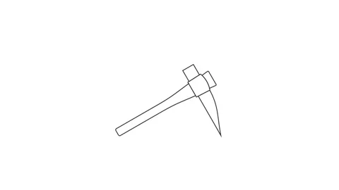 Hammer moving, work animation. Motion gr... | Stock Video | Pond5