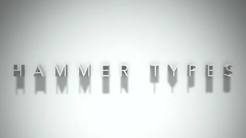 hammer types 3D title animation white te... | Stock Video | Pond5