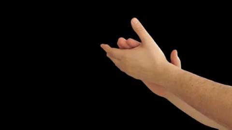 Touch Hand Alpha Stock Video Footage | Royalty Free Touch Hand Alpha ...