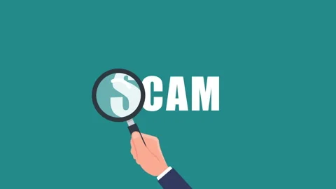 hand of businessman,with scam text Anima... | Stock Video | Pond5