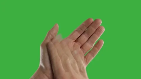 Hand Clapping, Green Screen Background | Stock Video | Pond5