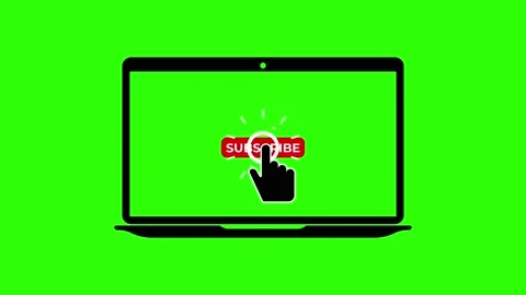 Hand Click on Subscribe Button Animation... | Stock Video | Pond5