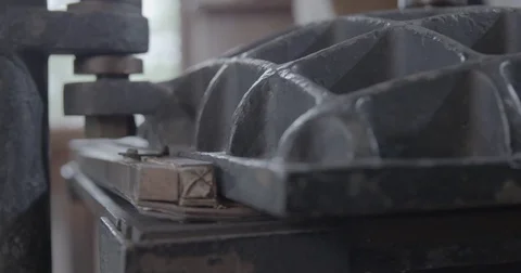 Hand-Crank Printing Press at work - 18th... | Stock Video | Pond5