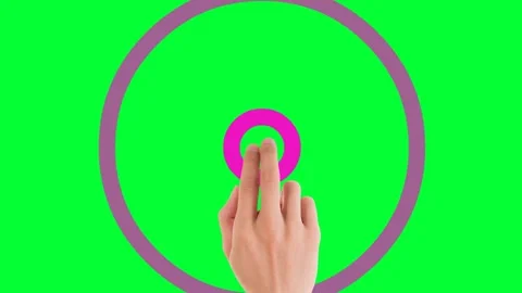 Hand cursor click, pressing button, hand... | Stock Video | Pond5