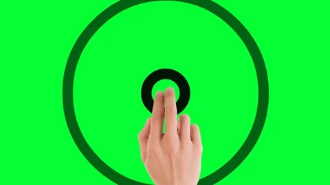 Hand cursor click, pressing button, hand... | Stock Video | Pond5