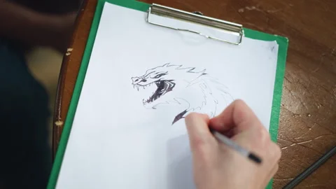 Dragon Head Drawing Stock Videos – Royalty-Free HD & 4K Videos
