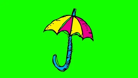 hand drawing icon green screen with them... | Stock Video | Pond5