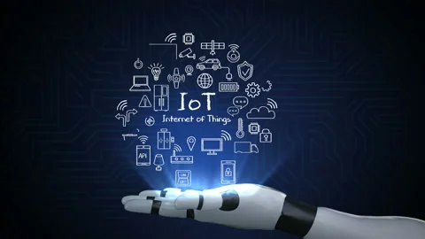 Hand drawing Internet of things icon on ... | Stock Video | Pond5