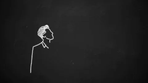 hand drawing line art showing shake hand... | Stock Video | Pond5