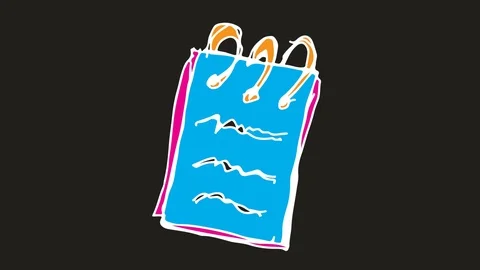 hand drawing symbol black screen with th... | Stock Video | Pond5