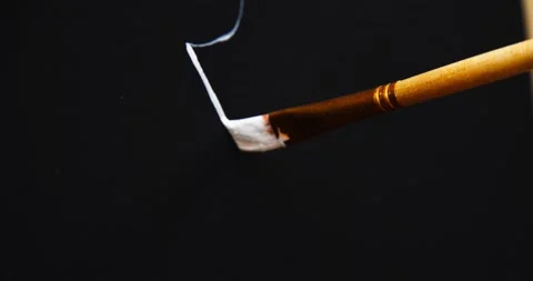 Hand drawing white line watercolor | Stock Video | Pond5