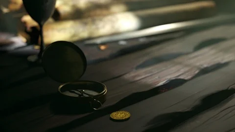 Hand-drawn ancient map with animated dra... | Stock Video | Pond5