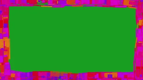 hand drawn and animated frame on green s... | Stock Video | Pond5