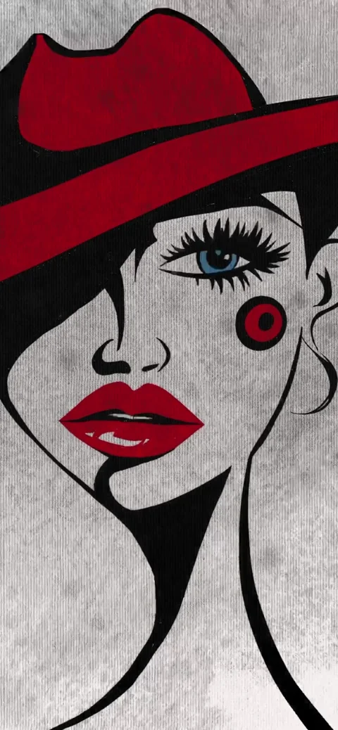 hand-drawn animated cartoon woman face | Stock Video | Pond5