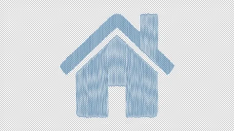 Hand Drawn Animated Home Icon in Green S... | Stock Video | Pond5