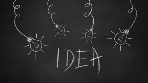 Hand drawn animated idea sketch | Stock Video | Pond5