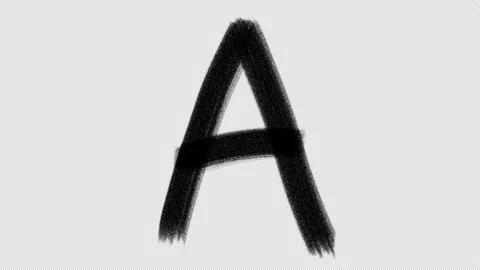 Hand drawn animated wiggle Letters Aa. C... | Stock Video | Pond5