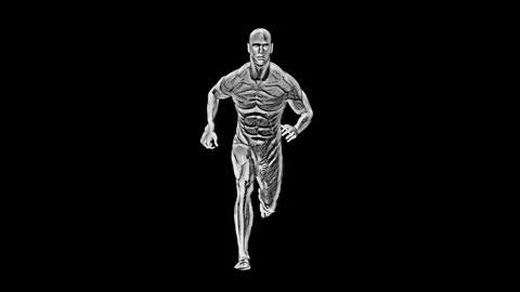 Hand drawn animation of a man running is... | Stock Video | Pond5