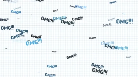 Hand drawn animation of word OMG. Frame ... | Stock Video | Pond5