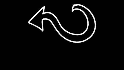 Hand drawn arrow with alpha channel | Stock Video | Pond5