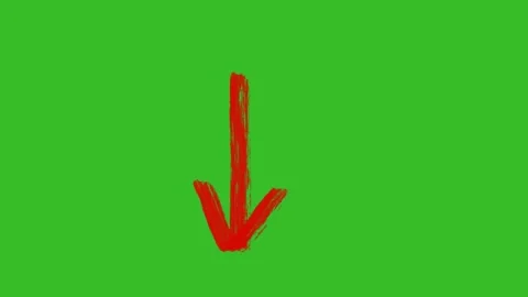Hand Drawn Arrow Animation Green Screen ... | Stock Video | Pond5