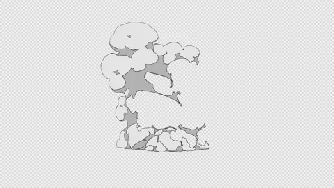 hand drawn Cartoon Style Fire Flame smok... | Stock Video | Pond5