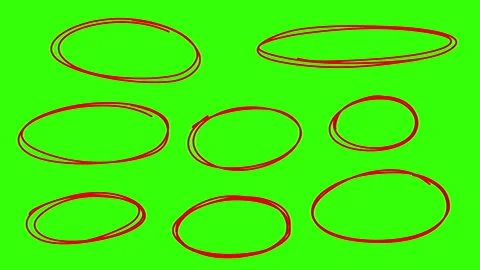 Hand drawn circle animation 4K | Stock Video | Pond5