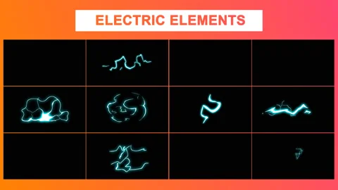 Hand Drawn Electric Elements Motion Grap... | Stock Video | Pond5