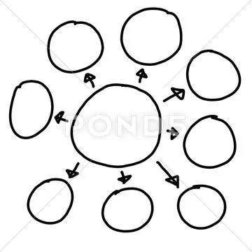Hand drawn a graphics symbols geometric shapes graph to input ...