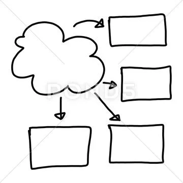 Hand drawn a graphics symbols geometric shapes graph to input ...