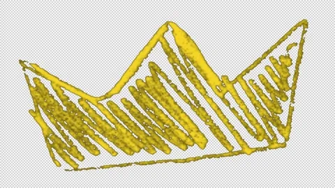 Hand drawn king crown animation with alp... | Stock Video | Pond5