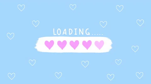 Hand drawn love loading bar animation on... | Stock Video | Pond5