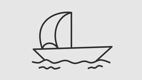 Sailboat Outline Stock Videos – Royalty-Free HD & 4K Videos | Pond5