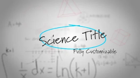 Hand Drawn Science Titles ~ After Effects Project #169513454