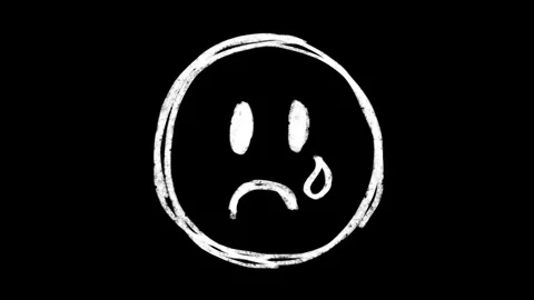 Crying Face Drawing Stock Video Footage | Royalty Free Crying Face ...