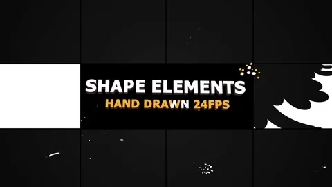 After Effects: Hand Drawn Shape Elements And Transitions #86312980