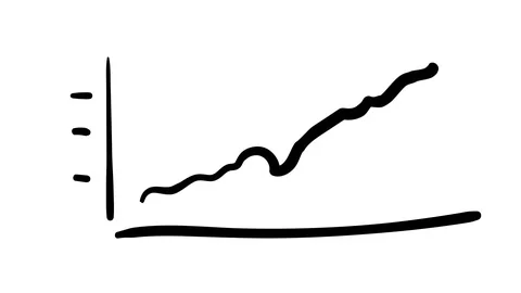 A hand-drawn sketchy line chart of decli... | Stock Video | Pond5