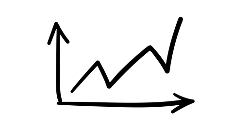 Hand-drawn sketchy line graph of active ... | Stock Video | Pond5
