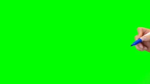 Hand enter and exit Green Screen Chroma ... | Stock Video | Pond5