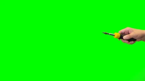 Hand enter and exit Green Screen Chroma ... | Stock Video | Pond5