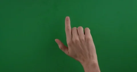Finger Swipe Green Screen 4K Stock Video Footage | Royalty Free Finger ...