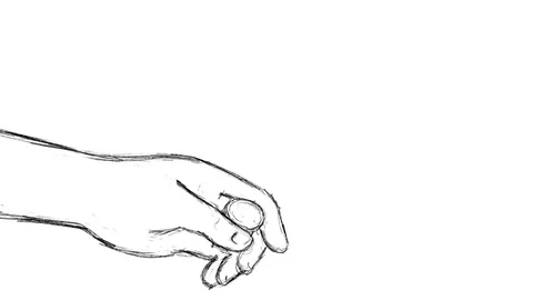 Hand Flipping Coin Toss Drawing 2D Anima... | Stock Video | Pond5