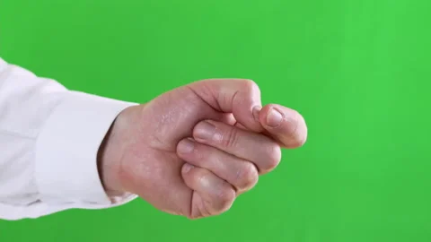 Hand gesture of coin flip sign. Close up... | Stock Video | Pond5
