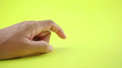 Hand gesture of man hand sign of waiting... | Stock Video | Pond5