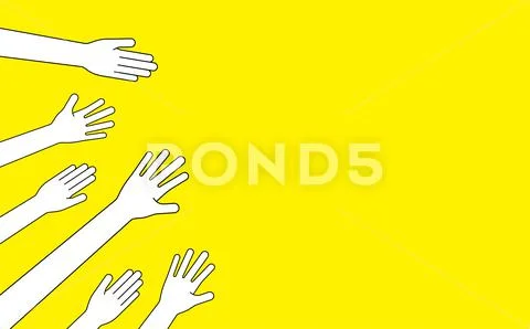 Hand gesture, reaching to the same direction: Graphic #181695753