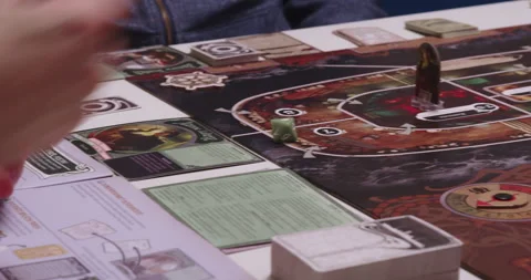 Hand gestures and playing desk board gam... | Stock Video | Pond5