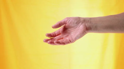 Hand gestures on colored background | Stock Video | Pond5