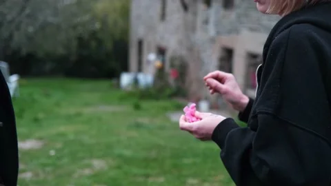 hand gestures during dialogue. An unreco... | Stock Video | Pond5